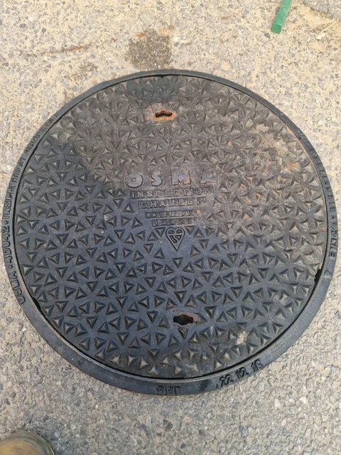 CAST IRON ROUND 490mm Manhole Cover & frame Osma Drain Lid £95.00 ...
