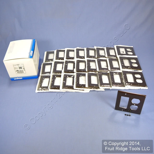 25 NUEVAS LEVITON Decora Marrón GFCI y Receptáculo Placa de Pared ...