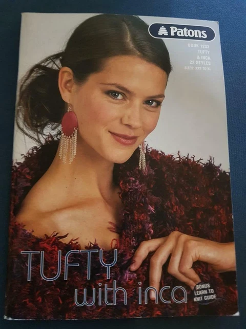 PATONS KNITTING PATTERN Book #1233 Tufty & Inca 22 Styles FREEPOST IN ...