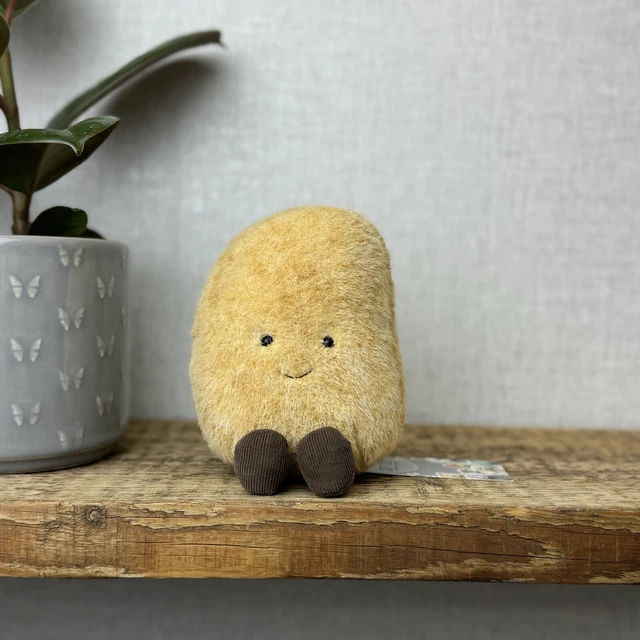 JELLYCAT AMUSEABLES POTATO - Potato Soft Toy Play Food Fluffy Beanie ...