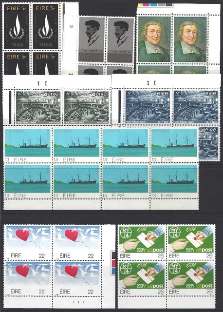 IRELAND SELECTION (29) and Blocks of 4 MNH (2 pages) £3.41 - PicClick UK