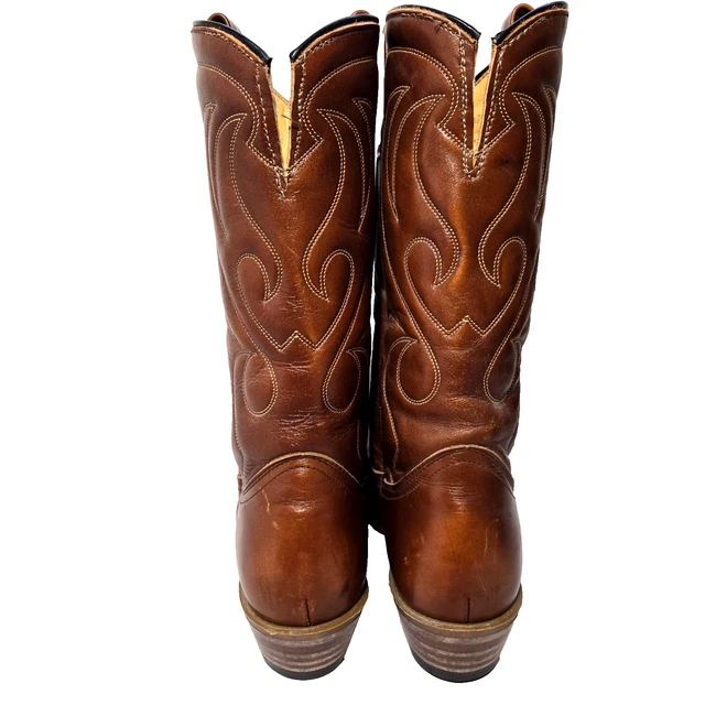 MASON CHIPPEWA FALLS Leather Work Boots Men's Size 7.5D Cognac Made in ...