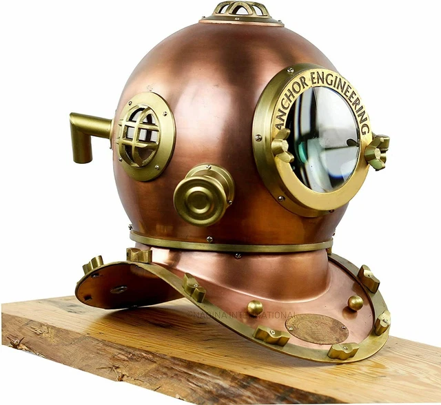 ANCIEN PLONGÉE AMÉRICAIN Casque Maritime Ship's Décoratif Casque Cadeau ...