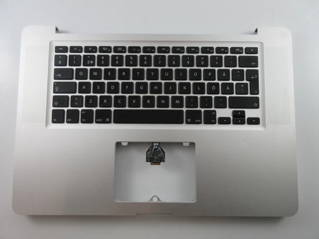 UPPER COVER PALMREST + Swedish Keyboard APPLE MACBOOK PRO A1286 613 ...