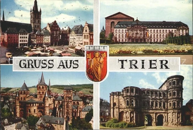 TRIER HAUPTMARKT MIT St Gangolph Basilika Palais Dom Porta Nigra EUR 4 ...