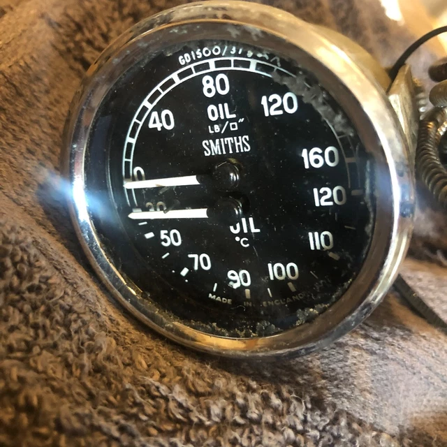 SMITHS COMBINED OIL pressure/temperature gauge-capillary type classic ...