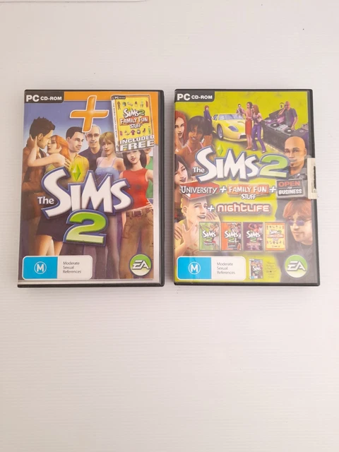 THE SIMS 2 - PC DVD + Family Fun, University, Night-life & Open For ...