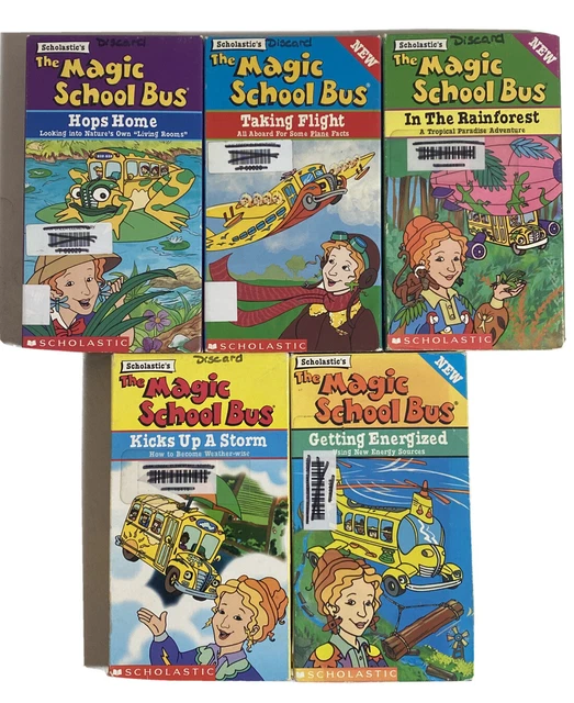 MAGIC SCHOOL BUS VHS SCHOLASTIC lot de 6 Storm World Flight Batty ...
