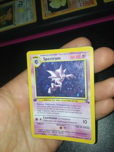CARTE POKEMON SPECTRUM Holo 6/62 Fossile EDITION 1 Wizards FR EUR 59,00 ...