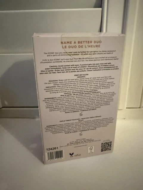 ICONIC LONDON NAME A Better Duo inc Triple Threat Mascara Prep Set Glow ...