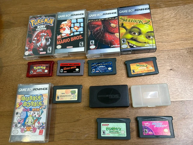 GAMEBOY ADVANCE LOT- Pokemon Ruby, Super mario bros, Bubble Bobble EUR ...