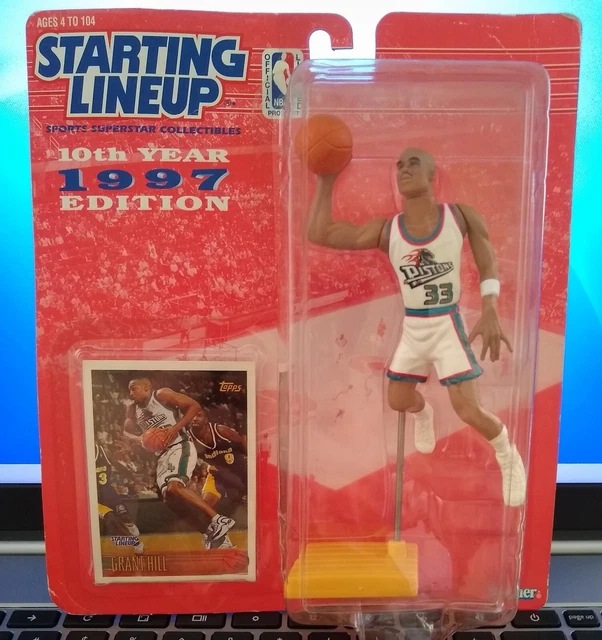 GRANT HILL 1997 Kenner Starting Lineup 6-Inch Action Figure & Collector ...