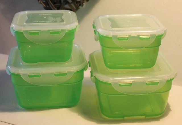 4 LOCK UND Lock LocknLock Vorratsdosen SET LIMETTE 450 ml -950 ml EUR ...