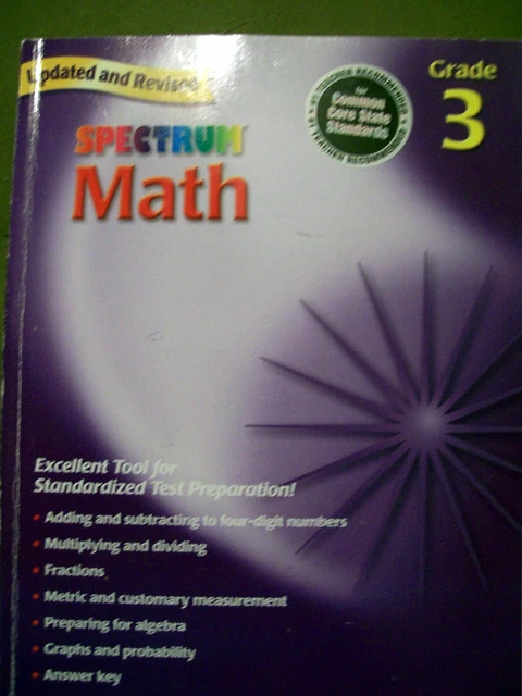 SPECTRUM MATH UPDATED and Revised Grade 3 Common Core State Standards ...