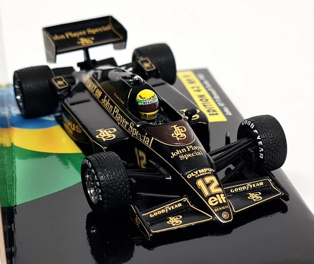 MINICHAMPS 1/43 LOTUS 97T Renault Turbo 1985 JPS #12 F1 Car Ayrton ...