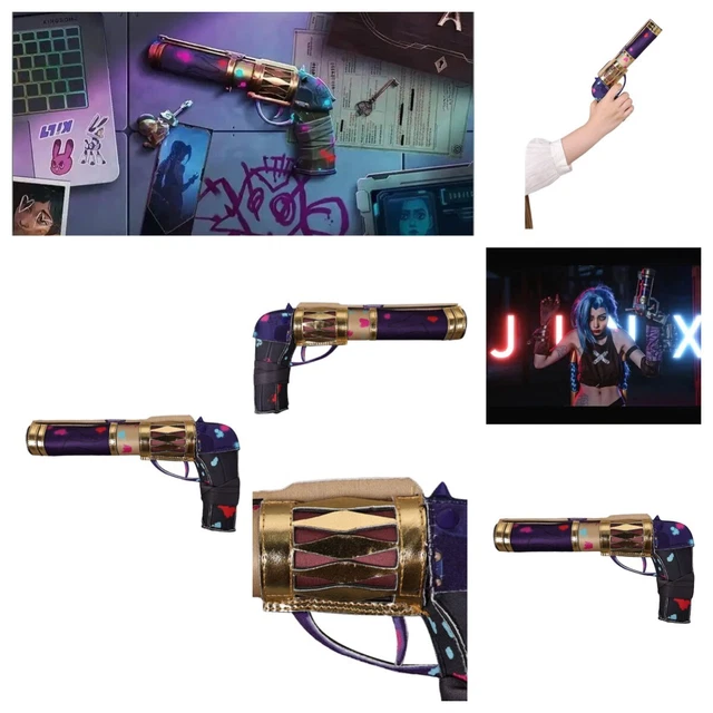 ARCANE:LEAGUE OF LEGENDS:JINX Cosplay pistol Jinx Disguise party Cannon ...