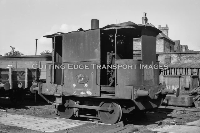 35MM RAILWAY NEGATIVE: ex-Ince Forge Steam Tram at Crewe Works 38/283/1 ...