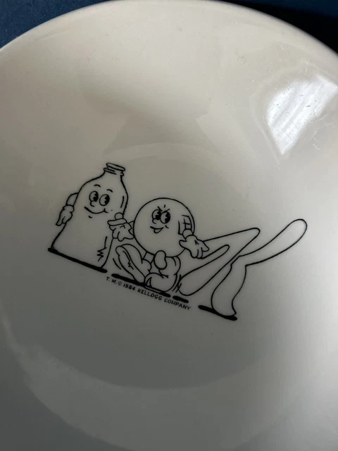 VINTAGE 1984 KELLOGG'S Bowl Rumbletums Special K Cereal B/fast Bowl ...