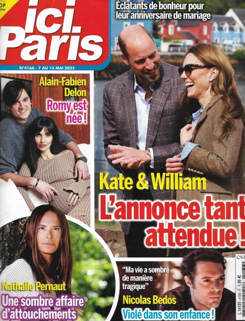 ICI PARIS N°4166 07/05/2025 Kate&William/ Nathalie Pernaut/ Eddie ...