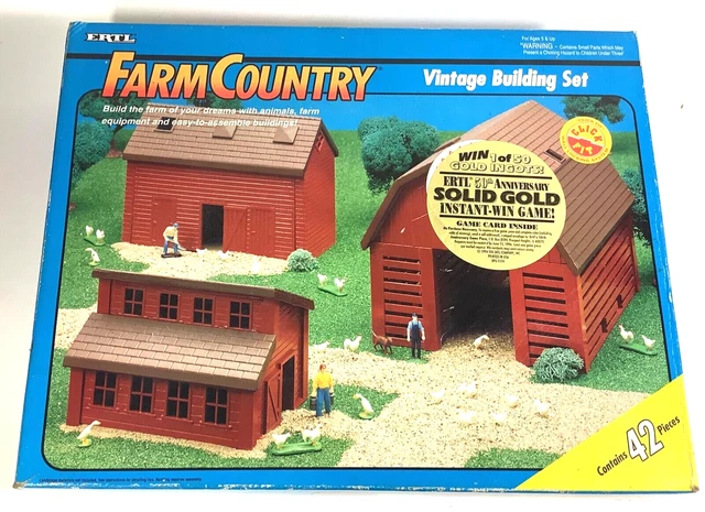 ERTL FARMING COUNTRY Vintage Building Set "1993" (New in Open Box) $59. ...