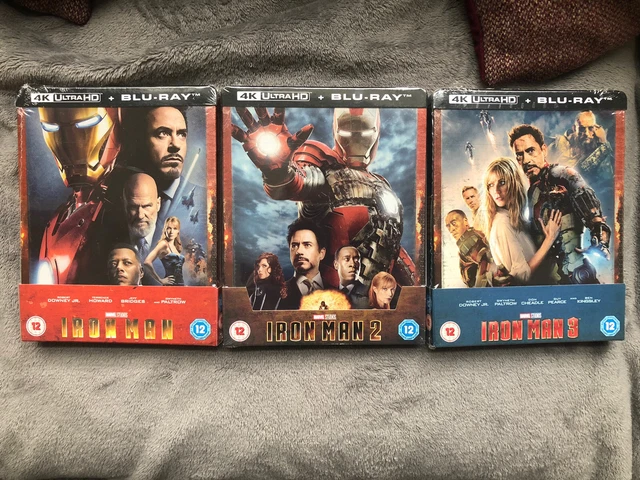 ULTRA RARE OOP Iron Man 1-3 4K limited edition steelbooks £120.28 ...