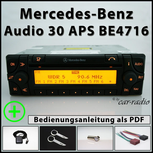 ORIGINAL MERCEDES AUDIO 30 APS BE4716 Navigationssystem Becker Radio ...