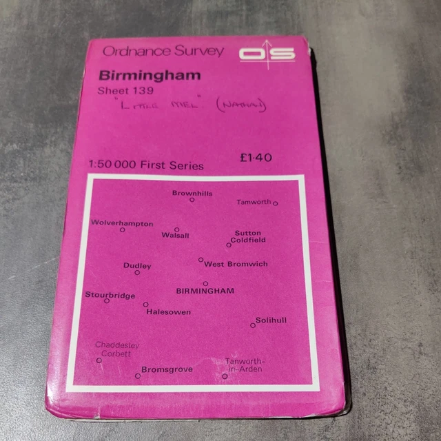 BIRMINGHAM MAP - Sheet 139 Ordnance Survey Map £2.06 - PicClick UK