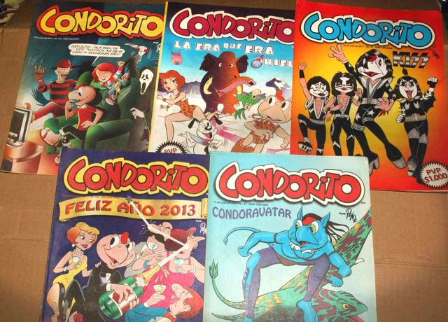 5 CONDORITO COMICS 2000's LikeNew VF Hotchicas Kiss Avatar Freddy ...