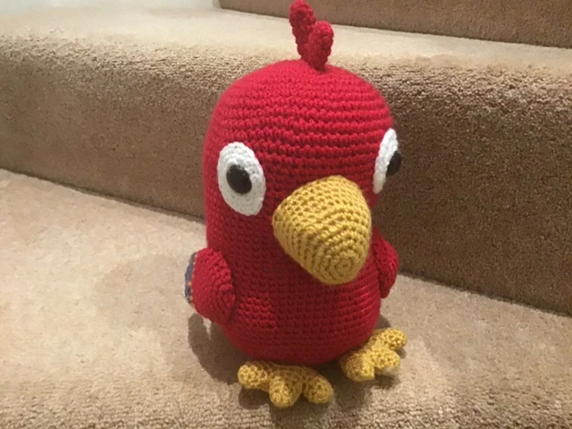 PARROT SOFT TOY Polly needs a good home hes good and very quiet New £4. ...