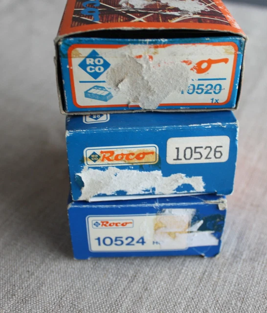 ROCO HO COMMANDE interrupteurs boitiers impulsion 10520-10524-10526 Lot ...