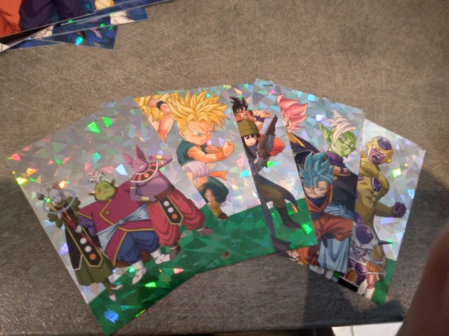 LOT DE 28 cartes prism Dragon Ball Universal Collection Panini DBZ DBS ...