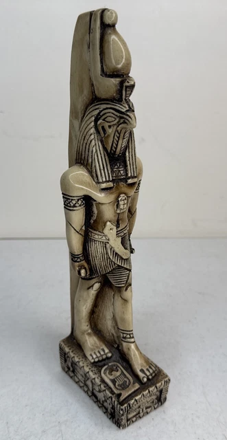 EGYPTIAN STANDING STATUE Of God Of Protection God Horus Stone 1 lb 5 Oz ...