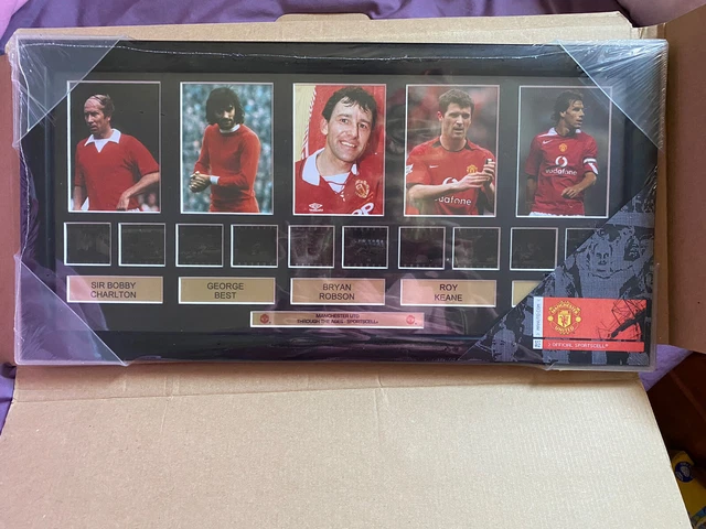 MANCHESTER UNITED THROUGH the years photo frame With Authenticity ...