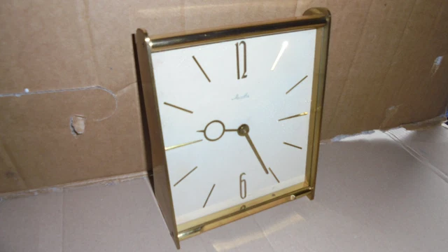 ALTE MAUTHE KAMINUHR Tischuhr mechanisch - MESSING - VINTAGE EUR 49,90 ...