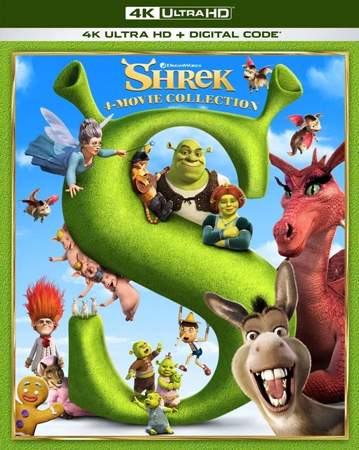 SHREK 4-MOVIE COLLECTION - 4K Ultra HD + Digital 4K UHD Blu-ray NEW $68 ...