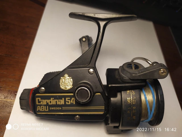 RARO MULINELLO ABU Cardinal 54 completo e funzionante Ball bearing hi ...