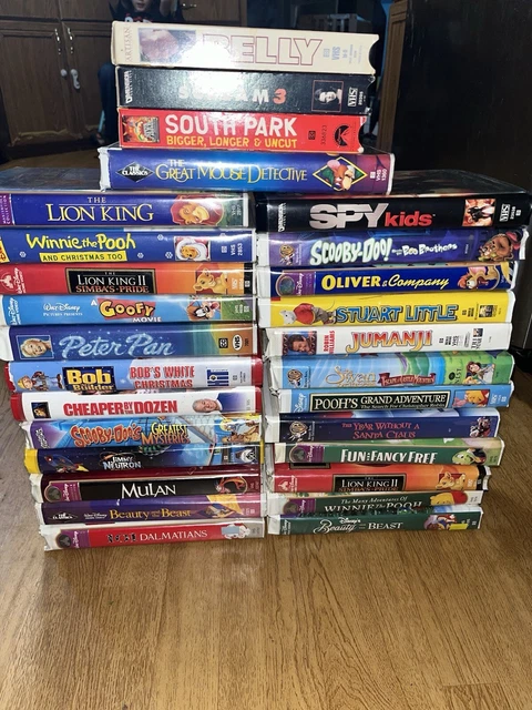 VHS TAPE LOT x 22 - Disney/Dreamworks/Warner Bros/MGM/Fox - Clamshell ...