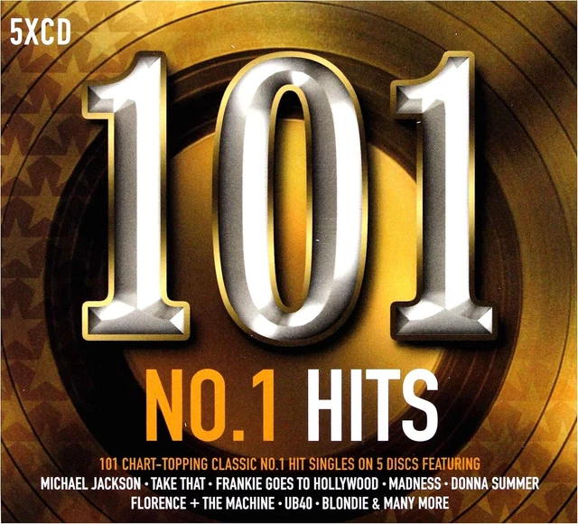 101 NO.1 HITS CHART TOPPING CLASSIC NO.1 HIT SINGLES ON 5 DISCS AUDIO ...
