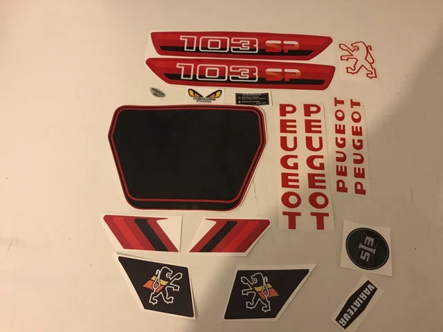 PEUGEOT 103 SP REF:MOB005-1 Sticker Kit £30.18 - PicClick UK
