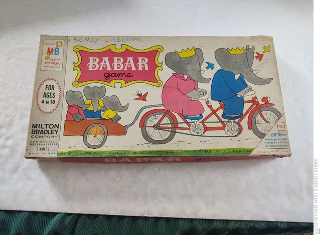 BABAR GAME & Babar and His Friend The See-Saw Game, Hasbro, Vintage £17 ...