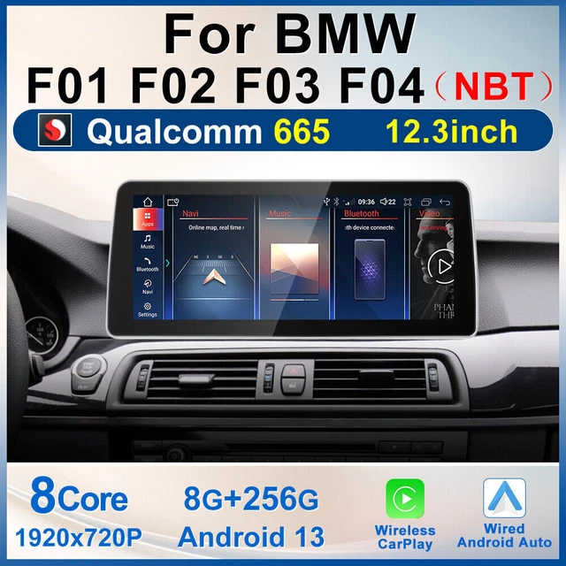 12.3'' CAR SCREEN Carplay Stereo GPS Display For BMW 7 er F01 F02 2013 ...
