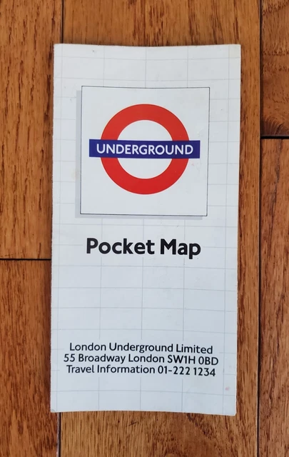 1985 LONDON UNDERGROUND Limited Metropolitan Railway Subway Map The ...