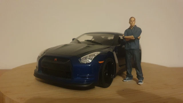1/18 BRIAN O'CONNER Fast and Furious Jada Toys Nissan GT-R (R35) 2009 ...