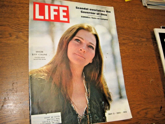 LIFE MAGAZINE May 2 1969 Judy Collins Guns To Cornell Spiro Agnew Ohio ...