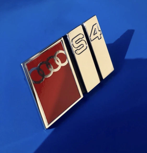 LOGO AUDI S4 OLD CALANDRE a4 b5 8d 1994 - 2001 BADGE ORIGINAL ...