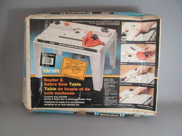 VINTAGE HIRSH MODEL TRST2 Router & Sabre Saw Table $59.95 - PicClick