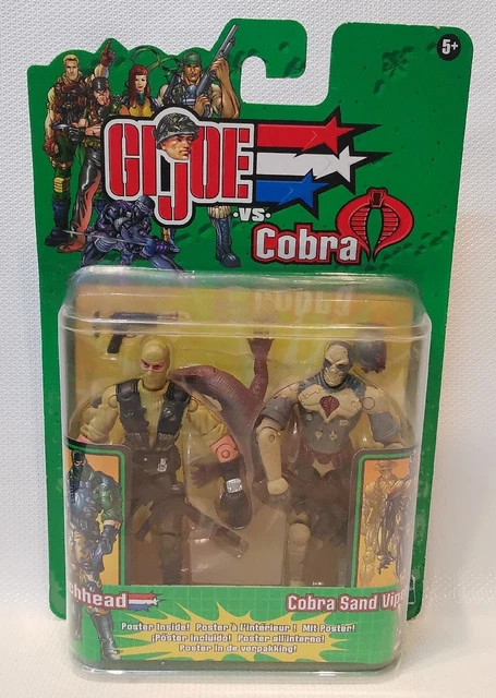 GI JOE VS Cobra Spy Troops tête de plage vs Cobra sable viper Hasbro ...
