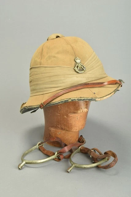 SA MOUNTED RIFLES WW2 Relic Condition Wolseley Helmet w/ Riding Boot ...