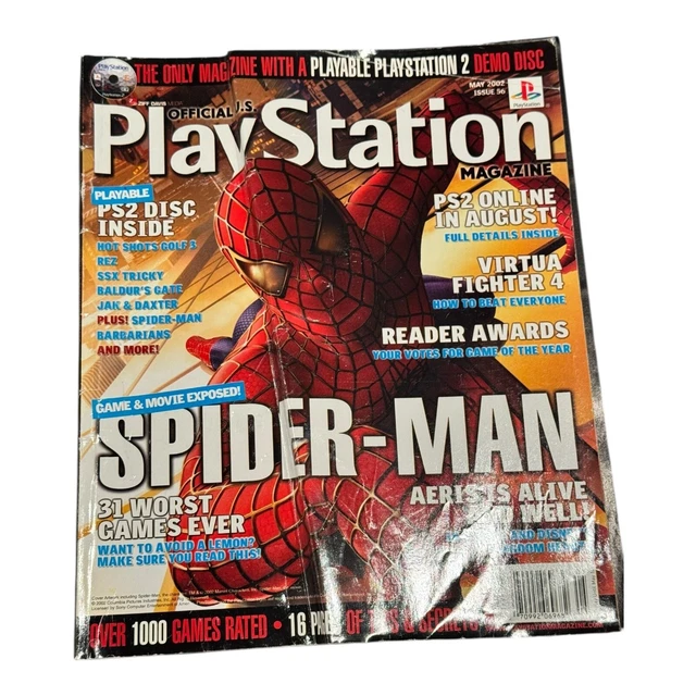 OFFICIAL PLAYSTATION MAGAZINE May 2002 Spider-Man Demo Disc PS2 Britney ...