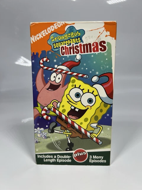SPONGEBOB SQUAREPANTS CHRISTMAS VHS Tape 2003 Nickelodeon 3 Episodes ...